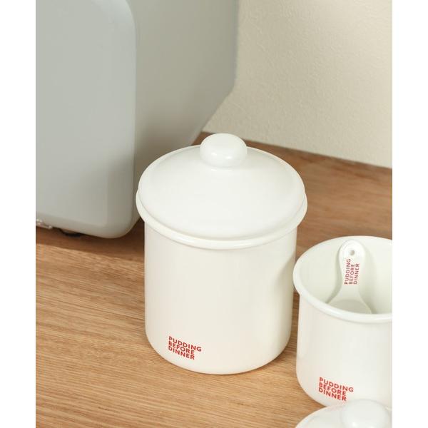 ZOZO問い合わせ番号:104254435ショップ:studio CLIP，スタディオクリップブランド:studio CLIP，スタディオクリップ商品名:ホーローキャニスターＭ《PUDDING BEFORE DINNER》カテゴリ:食器/キ...