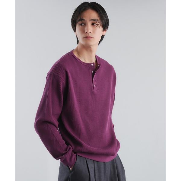ZOZO問い合わせ番号:104254489ショップ:kutir，クティールブランド:Adoon plain，アドーンプレーン，kutir，クティール商品名:THERMAL HENRY NECK SNAP BUTTON LONG SLEEVE...