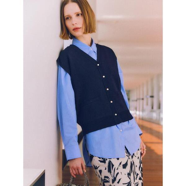 ZOZO問い合わせ番号:104254562ショップ:Te chichi，テチチブランド:Te chichi，テチチ商品名:総針ポケット付きVネックベスト《2026 spring catalog item》カテゴリ:トップス>ニット/セ...