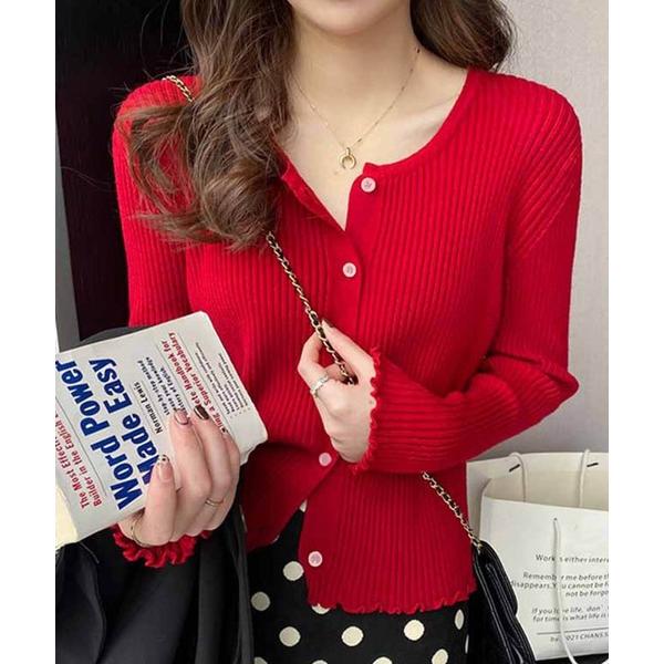 参考価格：3，630円発売時期：2023年10月コンディション：S（新品同様）タグ付きの未使用、または新品同様のアイテム付属品：タグ参考商品名：フリル使いテレコクルーネックカーデ参考品番：147-181267【商品に関する注意事項】・こちら...