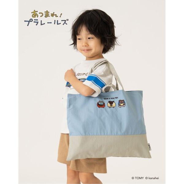 ZOZO問い合わせ番号:104290449ショップ:petit main，プティマインブランド:b・ROOM，ビールーム商品名:【あつまれ！プラレールズ】シャリョーズ/レッスンバッグカテゴリ:バッグ>トートバッグブランド品番:9861...