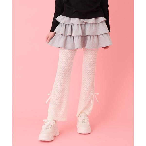 ZOZO問い合わせ番号:104290472ショップ:NARUMIYA ONLINE，ナルミヤ オンラインブランド:mezzo piano Junior，メゾピアノジュニア商品名:ふりふりティアードスカート＆レースパンツセットカテゴリ:スカー...