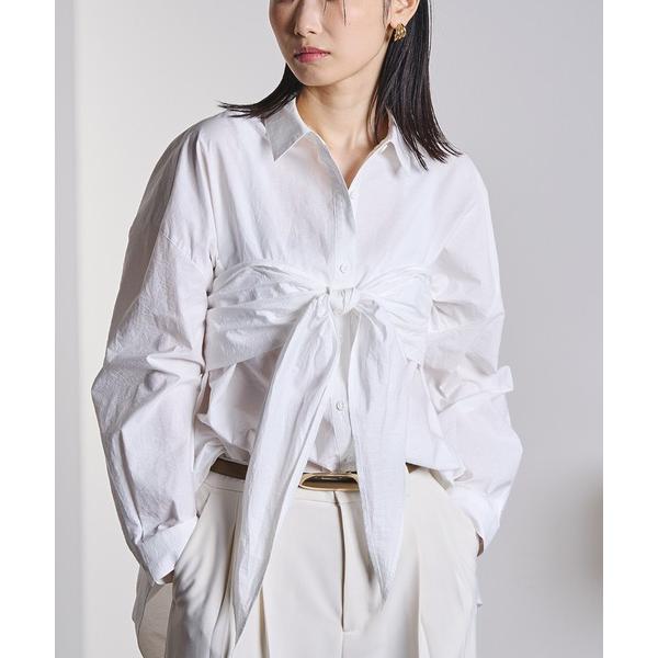 ZOZO問い合わせ番号:104290514ショップ:ROSE BUD，ローズバッドブランド:ROSE BUD，ローズバッド商品名:(GENE HEAVENS)BUST AND WAIST 3WAY TIE SHIRTカテゴリ:トップス&gt...