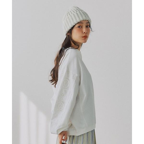 ZOZO問い合わせ番号:104290567ショップ:studio CLIP，スタディオクリップブランド:studio CLIP，スタディオクリップ商品名:袖パッチワークレースプルオーバーカテゴリ:トップス>Tシャツ/カットソーブランド...