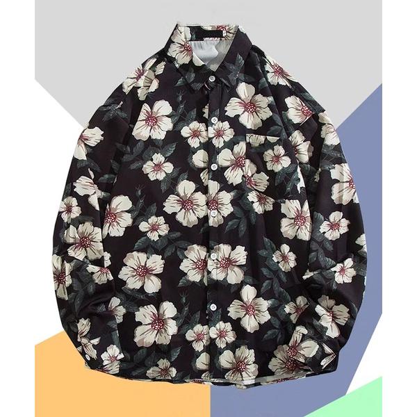 『セール実施中』参考価格：4，950円発売時期：2022年09月コンディション：A（使用感なし）数回使用した程度で使用感が感じられないアイテム参考商品名：【BENDER TOKYO】ルーズシルエット レトロ 総柄プリント レギュラーカラーシ...