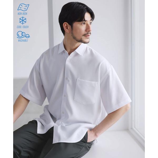 『セール実施中』ZOZO問い合わせ番号:104326936ショップ:LIL VENDARS，リルヴェンダースブランド:SPU，スプ商品名:【防シワ/接触冷感】機能性レギュラーカラーベーシック半袖シャツカテゴリ:トップス>シャツ/ブラウ...