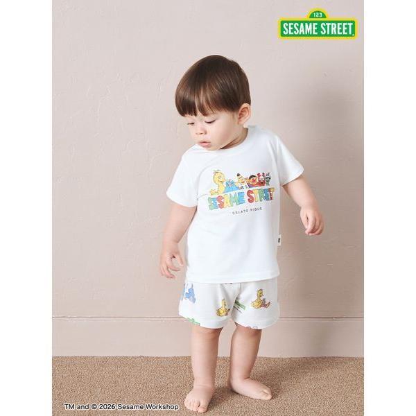 ※このアイテムは返品・交換対象外商品です。ZOZO問い合わせ番号:104327454ショップ:gelato pique，ジェラート　ピケブランド:gelato pique，ジェラートピケ商品名:【SESAME STREET】【BABY】総柄...
