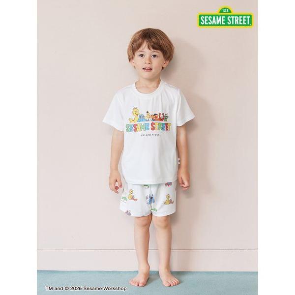 ZOZO問い合わせ番号:104327457ショップ:gelato pique，ジェラート　ピケブランド:gelato pique，ジェラートピケ商品名:【SESAME STREET】【KIDS】ワンポイントTシャツカテゴリ:ルームウェア&g...
