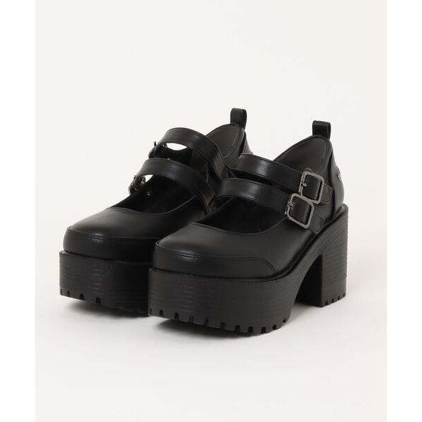 ZOZO問い合わせ番号:104328073ショップ:Parade ワシントン靴店，パレード ワシントンクツテンブランド:YOSUKE，ヨースケ商品名:【YOSUKE】厚底トラックソールダブルベルトメリージェーン 2605020カテゴリ:シュ...