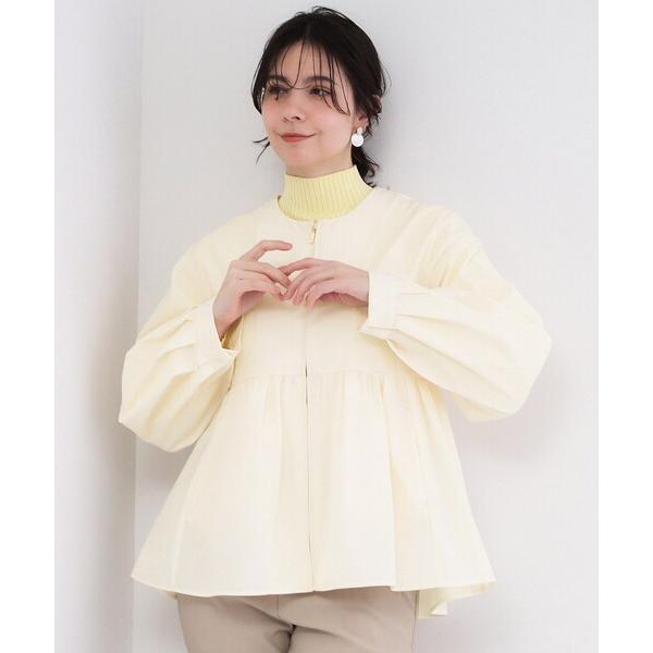 『タイムセール実施中』ZOZO問い合わせ番号:104328320ショップ:OPAQUE.CLIP，オペークドットクリップブランド:OPAQUE.CLIP，オペークドットクリップ商品名:撥水ノーカラーペプラムブルゾン【洗濯機OK/抗ピル】カテ...