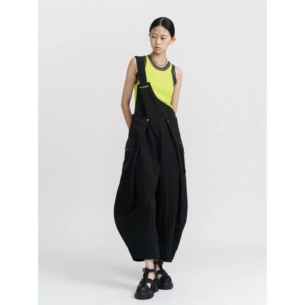 ZOZO問い合わせ番号:104328544ショップ:UN3D.，アンスリードブランド:UN3D.，アンスリード商品名:ONE SHOULDER COCOON AIO / ワンショルダーコクーンオールインワンカテゴリ:オールインワン・サロペッ...