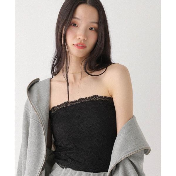 ZOZO問い合わせ番号:104328818ショップ:Heather，ヘザーブランド:Heather，ヘザー商品名:レースベアトップ　656727カテゴリ:トップス>チューブトップブランド品番:656727素材:表地　ナイロン88%　ポ...