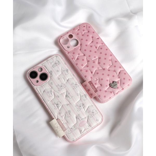 『タイムセール実施中』ZOZO問い合わせ番号:104329290ショップ:Vini，ヴィニブランド:Vini，ヴィニ商品名:ぷっくり 星柄 キルティング フェイクレザー iPhone ケース 14.15.16.17カテゴリ:PC・スマホグッ...