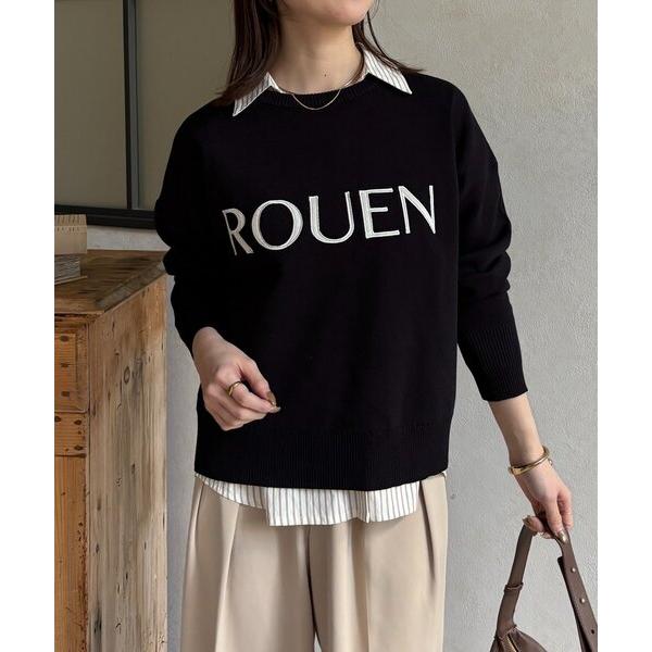 『セール実施中』ZOZO問い合わせ番号:104329869ショップ:Thevon.，ゼヴォンブランド:Thevon，ゼボン商品名:ROUENロゴニットプルオーバーカテゴリ:トップス>ニット/セーターブランド品番:PGD1061105A...