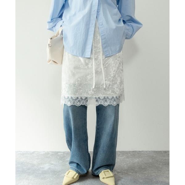 ZOZO問い合わせ番号:104329987ショップ:by muni:r，バイ ムニールブランド:on:nue，オンニュ商品名:【on:nue】[着用動画あり！] ベルベットレーススカート /2026 SS COLLECTIONカテゴリ:スカ...