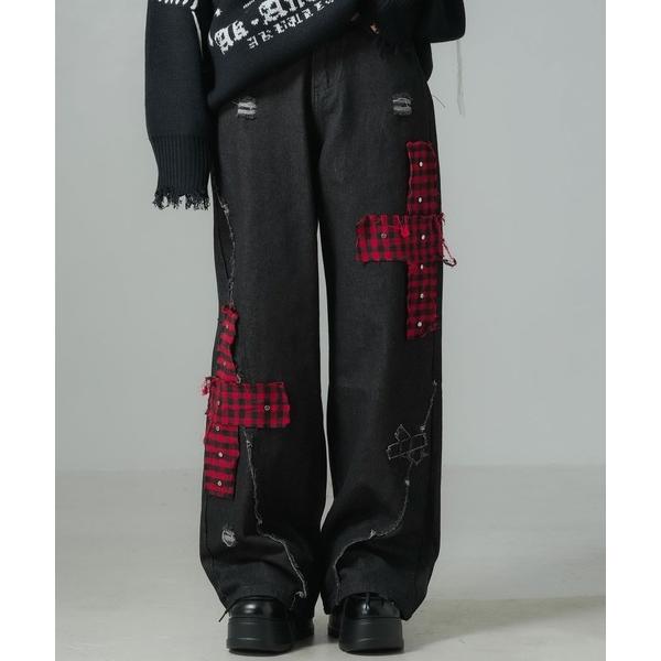 参考価格：4，990円発売時期：2024年08月コンディション：D（傷・汚れあり）傷や汚れがあるが使用には問題ないアイテムすそ周り：汚れ、破れ参考商品名：クロスチェックルーズワイドデニムパンツ参考品番：534913【商品に関する注意事項】・...