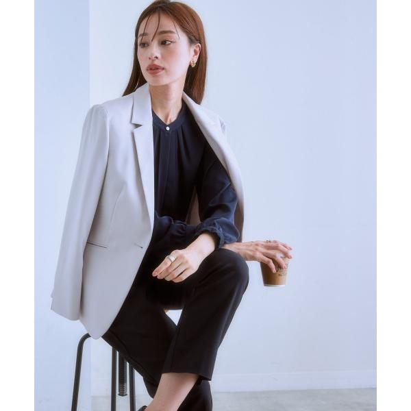 参考価格：11，220円発売時期：2024年12月コンディション：A（使用感なし）数回使用した程度で使用感が感じられないアイテム参考商品名：洗えるストレッチダブルクロスジャケット（テーラード＆ノーカラー）（ストレッチ・しわになりにくい・ＵＶ...