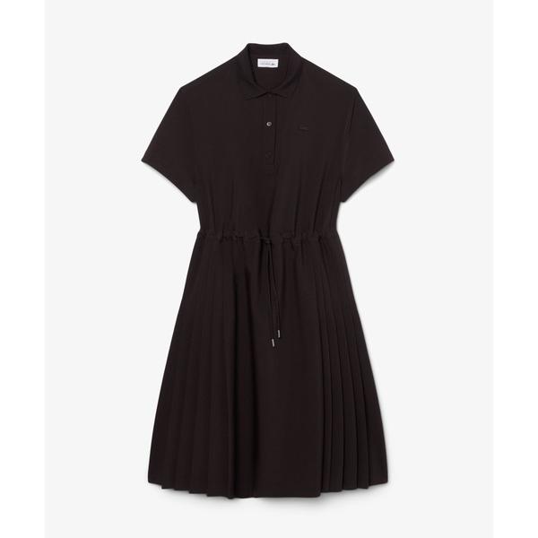 『タイムセール実施中』ZOZO問い合わせ番号:104365383ショップ:LACOSTE，ラコステブランド:LACOSTE，ラコステ商品名:ウールブレンド サイドプリーツポロドレスカテゴリ:ワンピース/ドレス>シャツワンピースブランド...