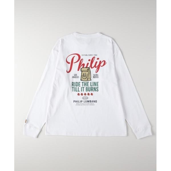 『タイムセール実施中』ZOZO問い合わせ番号:104365422ショップ:Right-on，ライトオンブランド:Right-on，ライトオン商品名:【Philip Lumbang】グラフィックプリントロングスリーブTシャツ (ポップ / リ...