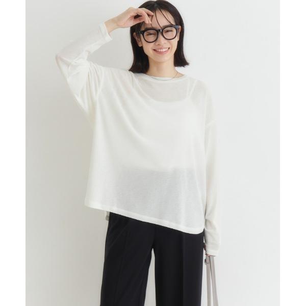 ZOZO問い合わせ番号:104365425ショップ:Right-on，ライトオンブランド:Right-on，ライトオン商品名:【HONEYSUCKLE ROSE】シアーラウンドヘム長袖Tシャツ (ビッグシルエット / レイヤード / 速乾素...