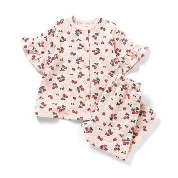 ZOZO問い合わせ番号:104365662ショップ:F.O.Online Store，エフオーオンラインストアブランド:apres les cours，アプレレクール商品名:【WEB限定】いちご総柄前あきパジャマカテゴリ:ルームウェア&gt...