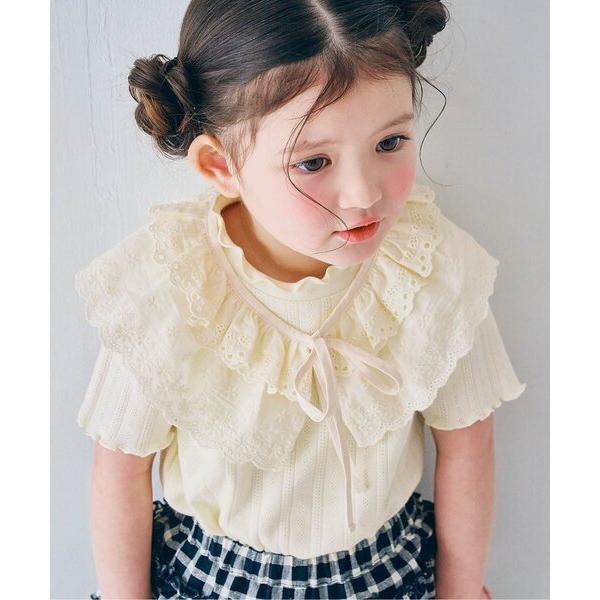 ZOZO問い合わせ番号:104365665ショップ:F.O.Online Store，エフオーオンラインストアブランド:p.premier，ピードットプルミエ商品名:レースつけ衿＆メロウ針抜きTシャツセットカテゴリ:トップス>Tシャツ...