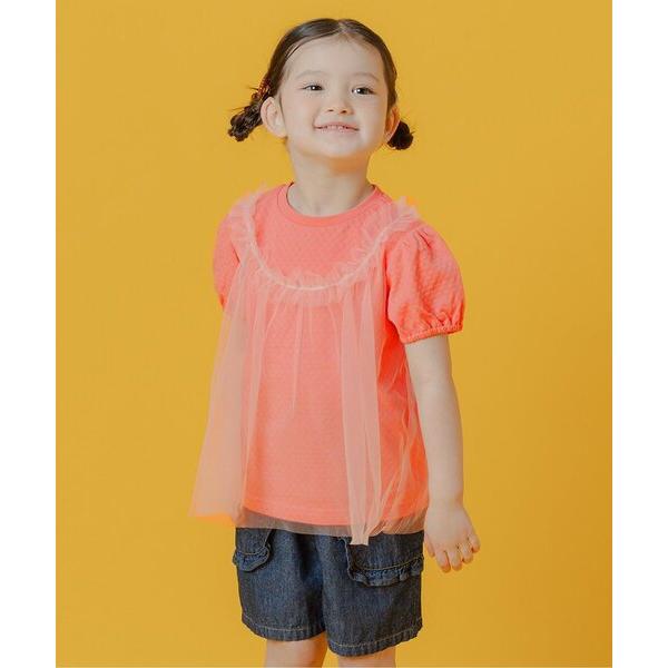 ZOZO問い合わせ番号:104365677ショップ:F.O.Online Store，エフオーオンラインストアブランド:Boribon，ボリボン商品名:チュールジョインTシャツカテゴリ:トップス>Tシャツ/カットソーブランド品番:D2...