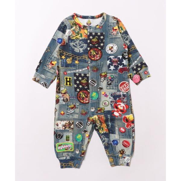 ※このアイテムは返品・交換対象外商品です。ZOZO問い合わせ番号:104366247ショップ:HYSTERIC MINI，ヒステリックミニブランド:HYSTERIC MINI，ヒステリックミニ商品名:SCRATCH DENIM総柄 裏毛カバ...