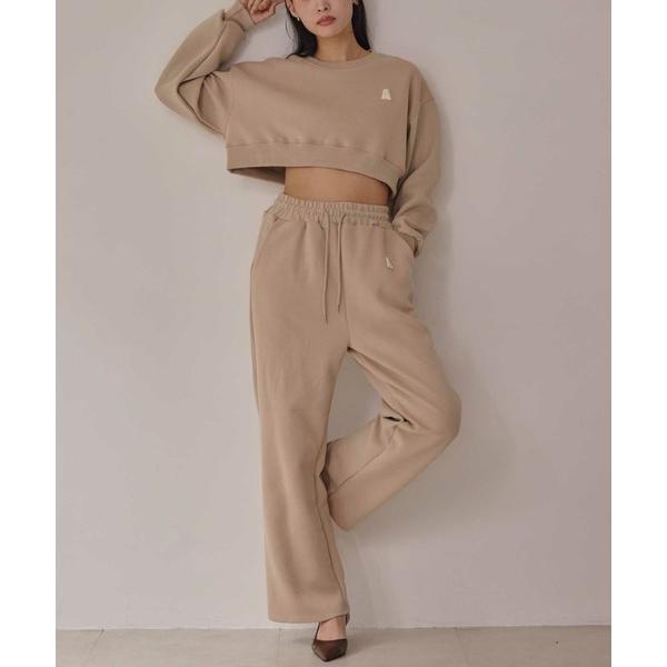 ZOZO問い合わせ番号:104366251ショップ:ACYM，アシームブランド:ACYM，アシーム商品名:Aロゴフレアスエットパンツカテゴリ:パンツ>スウェットパンツブランド品番:036130001素材:ポリエステル65% コットン3...