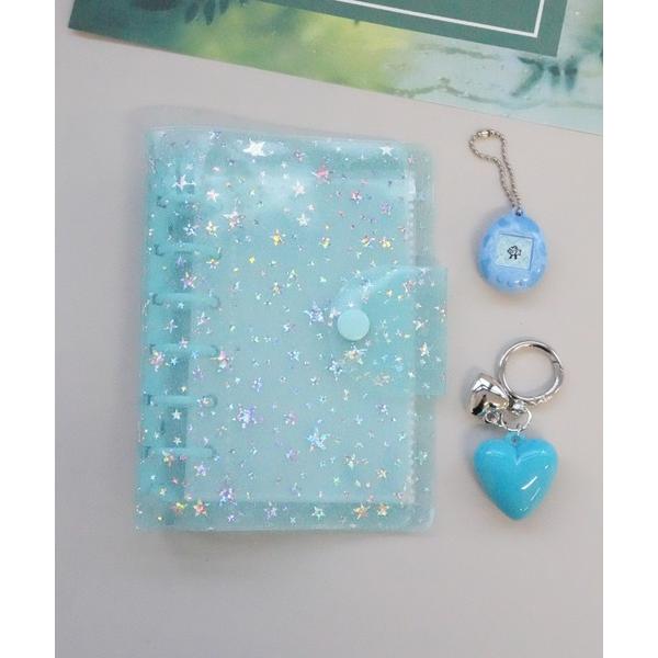 ZOZO問い合わせ番号:104366415ショップ:Port，ポートブランド:Jelly moo，ジェリームー商品名:【 Jelly moo / ジェリームー 】 A7サイズ スターリーグリッター カラーバインダー シール帳 / ( 10リ...