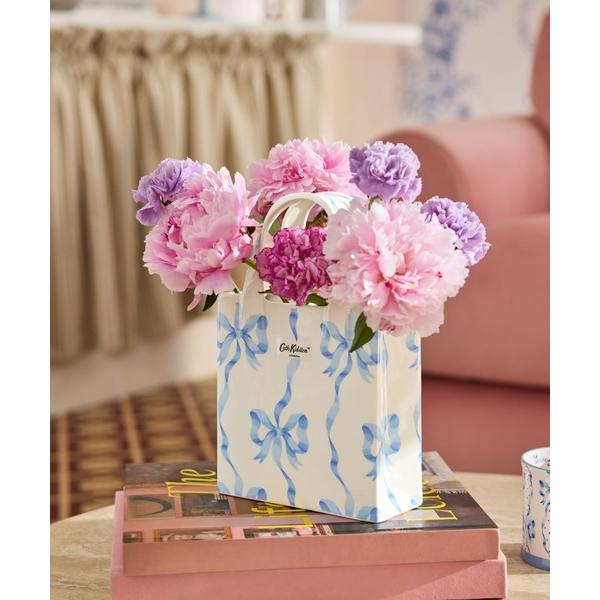 ZOZO問い合わせ番号:104367018ショップ:Cath Kidston，キャス キッドソンブランド:Cath Kidston，キャスキッドソン商品名:ブックバッグ フラワーベース Bowsカテゴリ:インテリア>フラワーベースブラ...