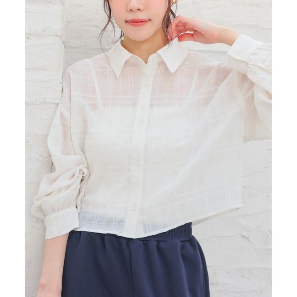 ZOZO問い合わせ番号:104367201ショップ:Honeys，ハニーズブランド:Honeys，ハニーズ，COLZA，コルザ商品名:ショート丈シアーシャツカテゴリ:トップス>シャツ/ブラウスブランド品番:673-61-0241素材:...