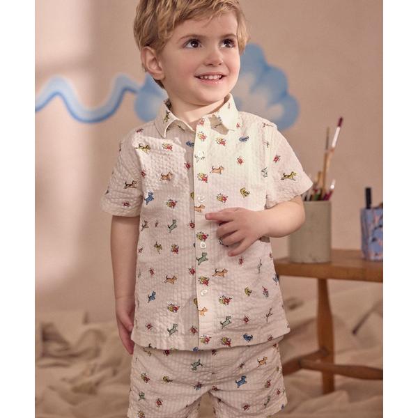 『タイムセール実施中』ZOZO問い合わせ番号:104367317ショップ:Cath Kidston，キャス キッドソンブランド:Cath Kidston，キャスキッドソン商品名:キッズ シャツ＆ショートパンツセットBillie＆Friend...