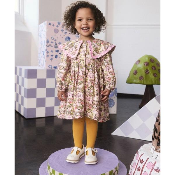 『タイムセール実施中』ZOZO問い合わせ番号:104367417ショップ:Cath Kidston，キャス キッドソンブランド:Cath Kidston，キャスキッドソン商品名:キッズ ビッグカラー ロングスリーブワンピース Tiny To...