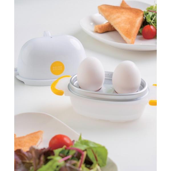 ZOZO問い合わせ番号:104367786ショップ:PEARL LIFE，パール ライフブランド:DELISH KITCHEN，デリッシュキッチン商品名:デリッシュキッチン レンジでゆで玉子2エッグカテゴリ:食器/キッチン>キッチンツ...