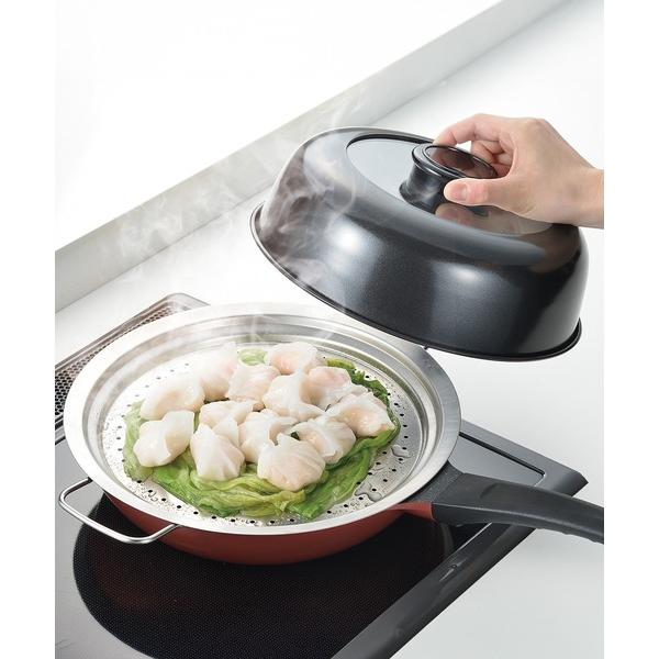 『タイムセール実施中』ZOZO問い合わせ番号:104368045ショップ:PEARL LIFE，パール ライフブランド:PEARL LIFE，パールライフ商品名:フライパンで簡単蒸し器24-26cm用カテゴリ:食器/キッチン>キッチン...
