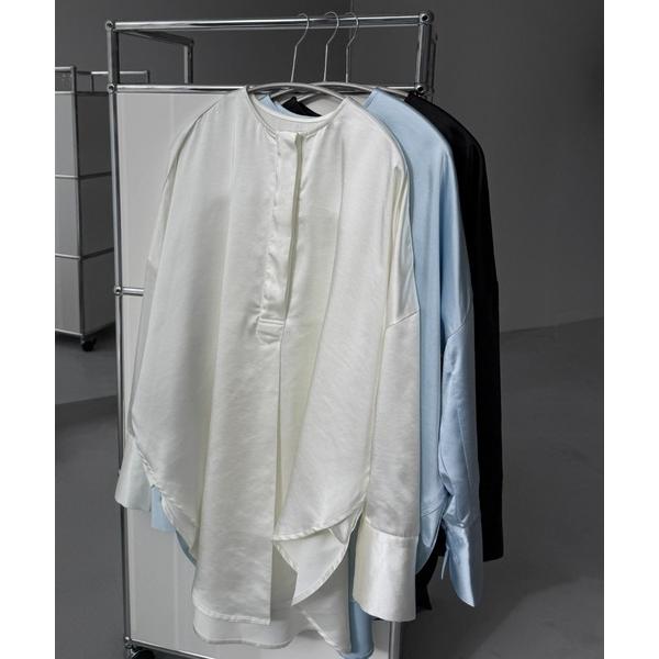 『タイムセール実施中』ZOZO問い合わせ番号:104368135ショップ:properson，プロパーソンブランド:wee9s，ウィークス商品名:over size no collar mannish satin shirtカテゴリ:トップ...