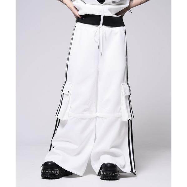 ZOZO問い合わせ番号:104368161ショップ:A'GEM/9 × .kom，エージェムナインブランド:REFLEM，レフレム商品名:『REFLEM/レフレム』2WAYワイドカーゴトラックパンツカテゴリ:パンツ>その他パンツブラン...