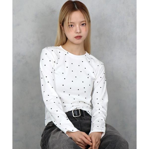 『タイムセール実施中』ZOZO問い合わせ番号:104369325ショップ:RiNc，リンクブランド:BARELY BLUE，ベアリーブルー，RiNc，リンク商品名:【 BARELY BLUE / ベアリーブルー 】 ミニ ドット ロング T...