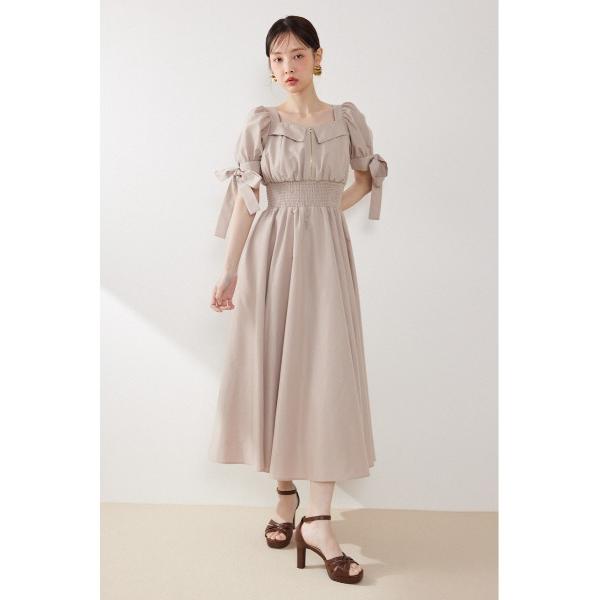 ZOZO問い合わせ番号:104369537ショップ:rienda，リエンダブランド:rienda，リエンダ商品名:【ひとめ惚れワンピ】リボンスリーブフレアワンピース 春服カテゴリ:ワンピース/ドレス>シャツワンピースブランド品番:11...