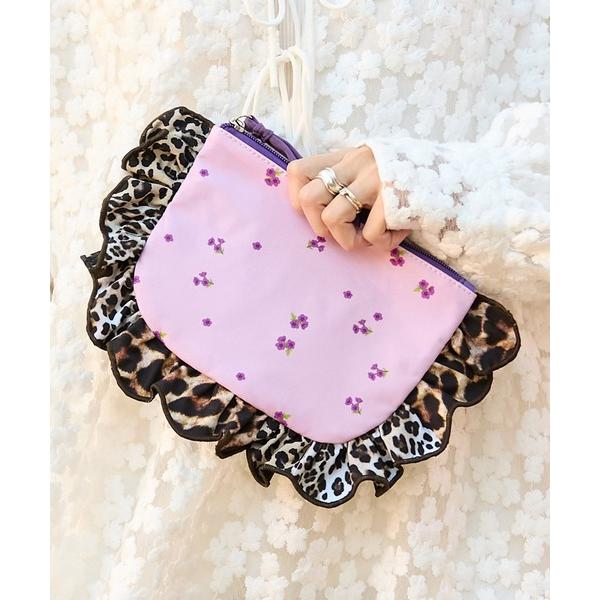 ZOZO問い合わせ番号:104370708ショップ:CASSELINI，キャセリーニブランド:Casselini，キャセリーニ商品名:Casselini(キャセリーニ)プリントフリルポーチカテゴリ:財布/小物>ポーチブランド品番:26...