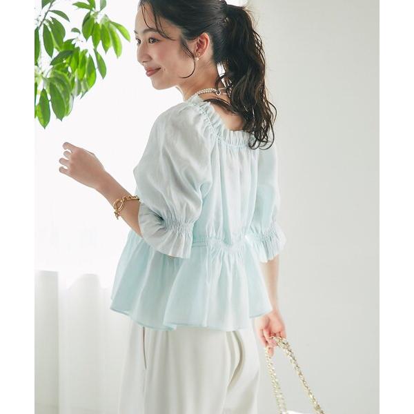 ZOZO問い合わせ番号:104377043ショップ:La boutique BonBon，ラブティックボンボンブランド:La boutique BonBon，ラブティックボンボン商品名:【完売カラー再販決定！】シャーリングギャザーブラウスカ...