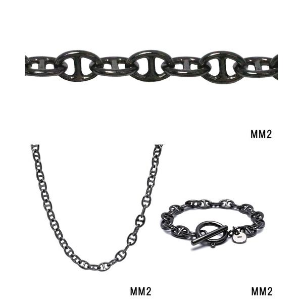 参考価格：8，800円発売時期：2024年06月コンディション：B（目立つ使用感なし）使用感が少ない、または気にならないアイテム表面：汚れ、傷参考商品名：MM2 マリン×2 チェーンブレスレット ＆ ネックレス (太) メンズ レディース参...