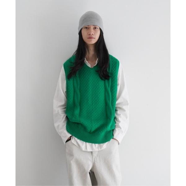 参考価格：24，200円発売時期：2022年07月コンディション：A（使用感なし）数回使用した程度で使用感が感じられないアイテム参考商品名：KARMA CABLE KNIT VEST参考品番：KARMA-KN-02/KARMA-KN-002...