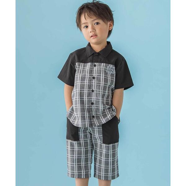『タイムセール実施中』ZOZO問い合わせ番号:104406714ショップ:BEBE ONLINE STORE，ベベ オンラインストアブランド:BeBe Petits Pois Vert，ベベプチポワヴェール商品名:【店舗限定】無地×チェック...