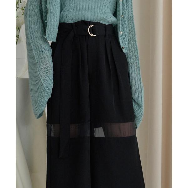 ZOZO問い合わせ番号:104407001ショップ:mideal，マイディールブランド:mideal，マイディール商品名:sheer part wide pants / シアーパートワイドパンツカテゴリ:パンツ>その他パンツブランド品...