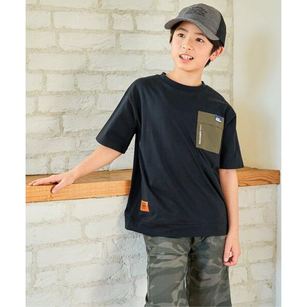 『タイムセール実施中』ZOZO問い合わせ番号:104407604ショップ:ikka LOUNGE，イッカラウンジブランド:ikka，イッカ商品名:【接触冷感】異素材ポケ付きTシャツ（120~160cm）カテゴリ:トップス>Tシャツ/カ...