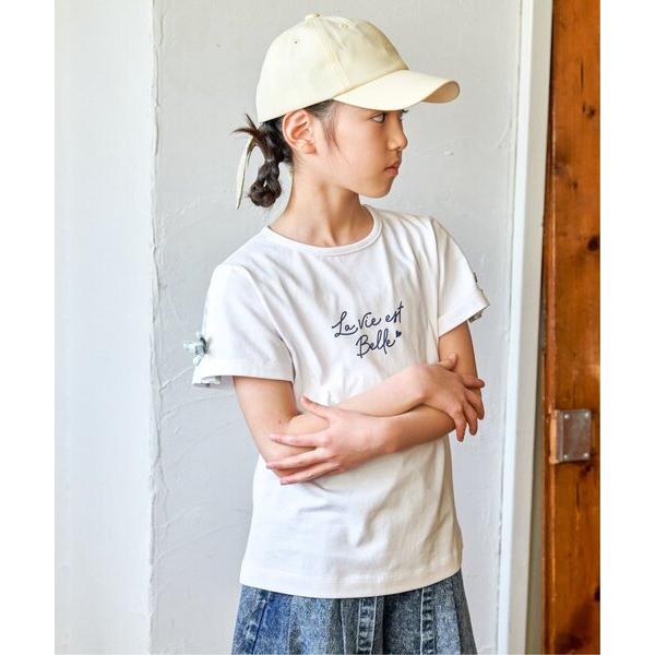 『タイムセール実施中』ZOZO問い合わせ番号:104407609ショップ:ikka LOUNGE，イッカラウンジブランド:ikka，イッカ商品名:冷感肩ギンガム切り替えロゴT（120~160cm）カテゴリ:トップス>Tシャツ/カットソ...