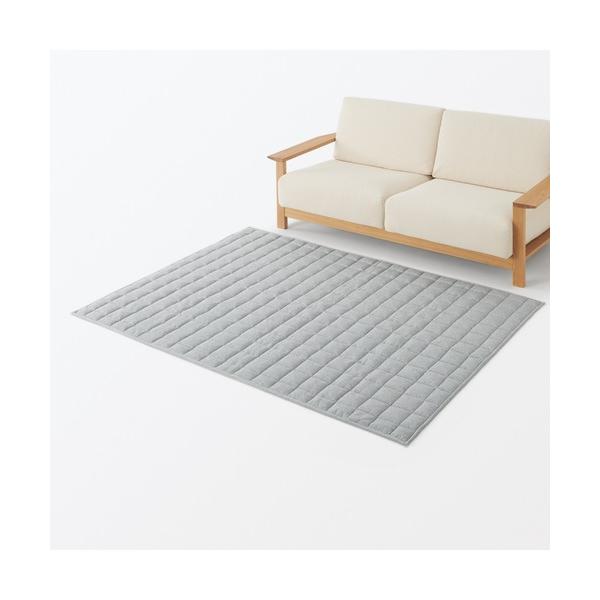 ZOZO問い合わせ番号:104407828ショップ:無印良品，ムジルシリョウヒンブランド:無印良品，ムジルシリョウヒン商品名:ひんやり綿　キルティングラグ　１４０×１９５ｃｍカテゴリ:インテリア>ラグ/マットブランド品番:454807...