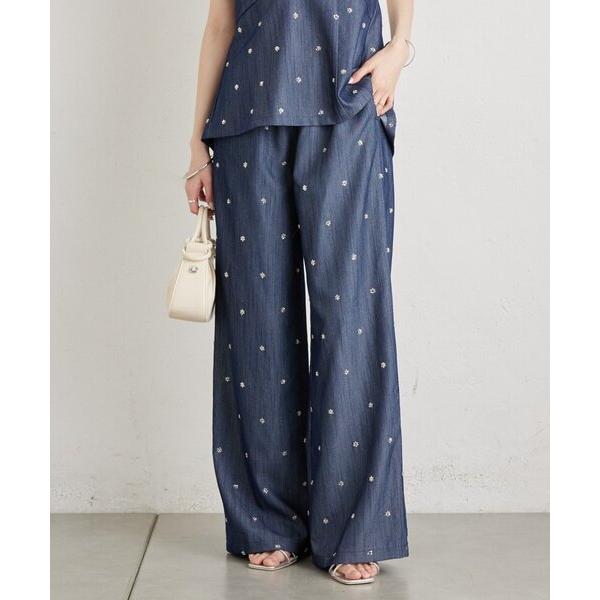 ZOZO問い合わせ番号:104408755ショップ:mystic，ミスティックブランド:mystic，ミスティック商品名:ビージーフラワースラックスカテゴリ:パンツ>スラックスブランド品番:MYZ1061302A0005素材:表地 レ...